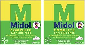 Amazon.com: Midol Complete Caffeine Free Caplets 24ct Complete Caffeine ...