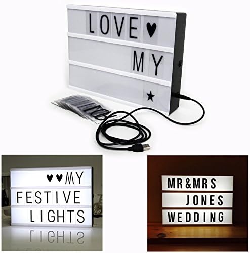 My Cinema Lightbox - Rose Gold Light Box, 4x6 inches - Micro LED ...