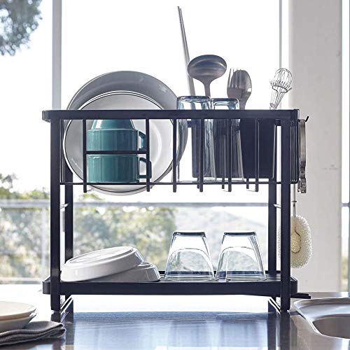 Snapklik.com : YAMAZAKI Home Tower Two-Tier Adjustable Dish Drainer ...