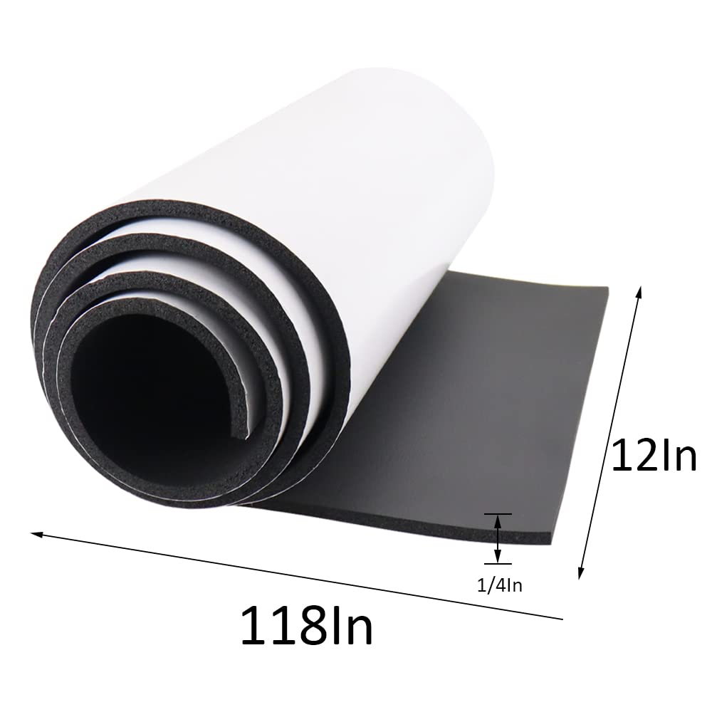 Snapklik.com : Neoprene Adhesive Foam Sheets, 12 W X 118 L X 1/4 Thick ...