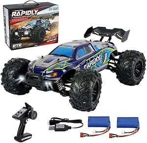 Rapidly RC Car Offroad Vehicle Fast 38+ km/h, 1:16 Scale Remote Control ...