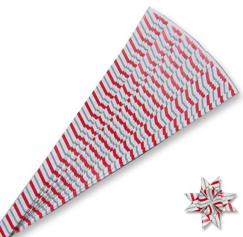Amazon.com: Candy Cane Patterned Paper Strips for Weaving Projects ...