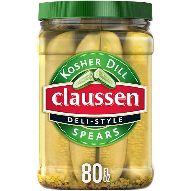 Amazon.com : Claussen Deli-Style Kosher Dill Pickle Spears (80 fl. oz ...
