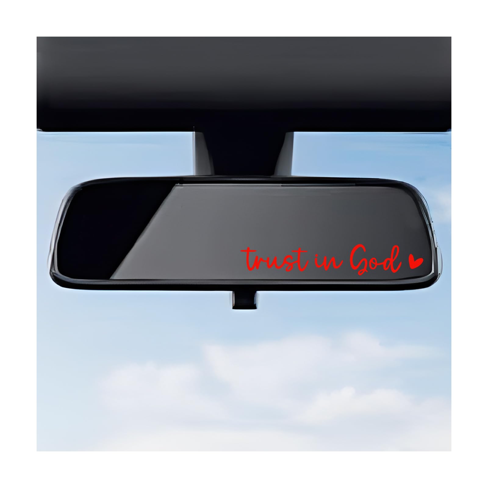 Amazon.com: DXNQ 2 PCS Trust in God Rearview Mirror Decals, Automotive ...