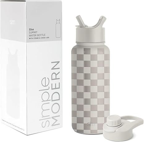Simple Modern Water Bottle with Straw and Chug Lid Vacuum Insulated ...