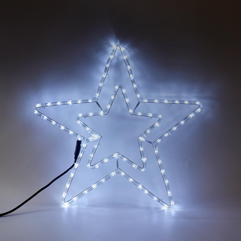 Estrella Navideña Iluminada Para Exteriores Decoración Navideña