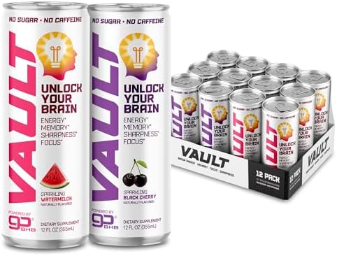 Amazon.com : VAULT Caffeine Free Brain Energy Drink – Nootropic for ...