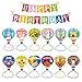 Amazon.com: Hot Air Balloon Happy Birthday Bulletin Board Cute Holiday ...