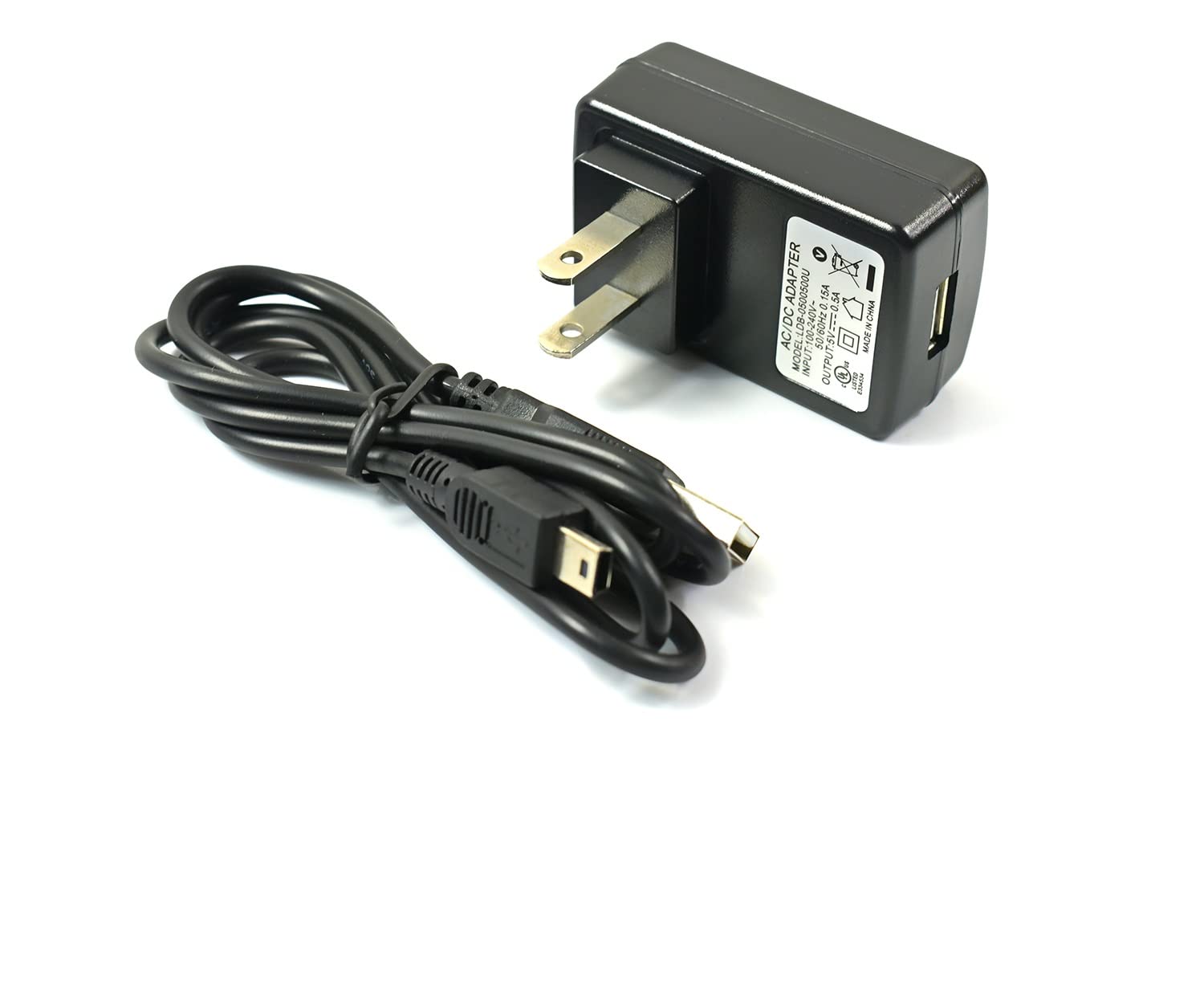 Amazon.com: DC 5V Adapter,Mini USB Cable AC DC Adapter Mini 5Pin DC ...