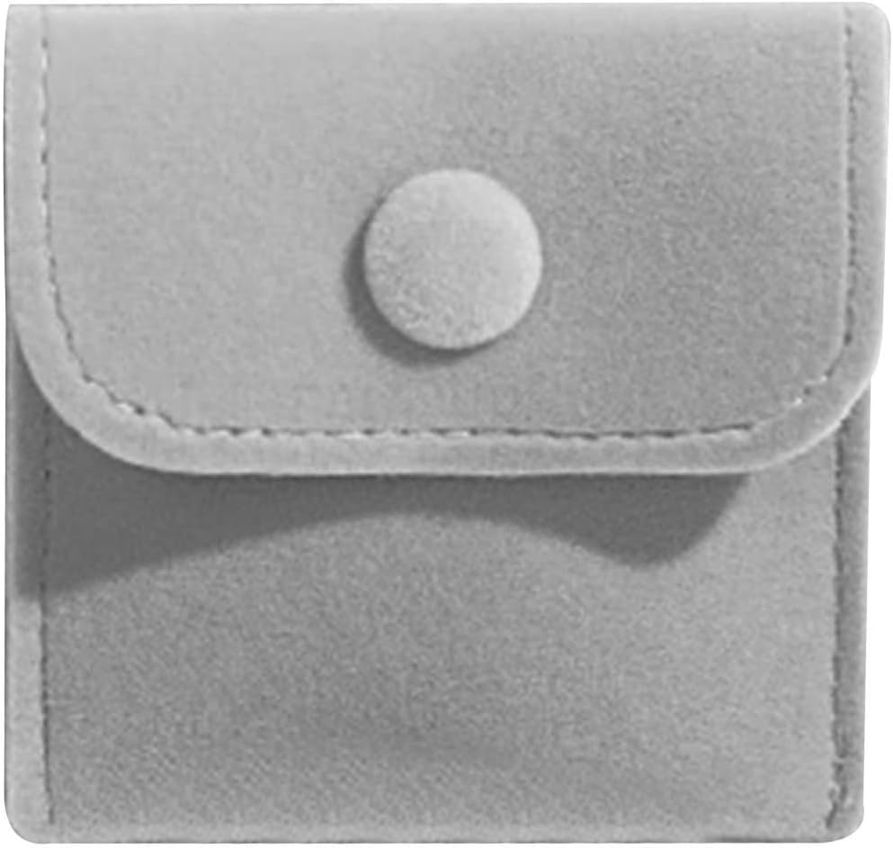 Snap Button Pouch For Necklaces Rings Watch Organizer Jewelry Storage ...