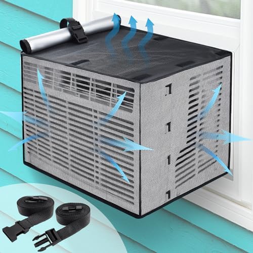 Amazon.com: Window Air Conditioner Cover M 25"W x 20"D x 17"H : Home ...