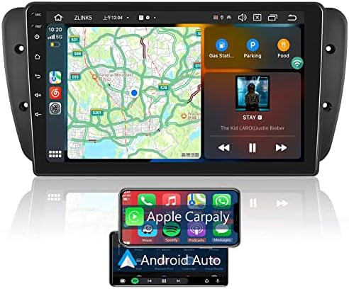Podofo Carplay Radio Coche para Seat Ibiza 2009-2013, HiFi Android Auto ...