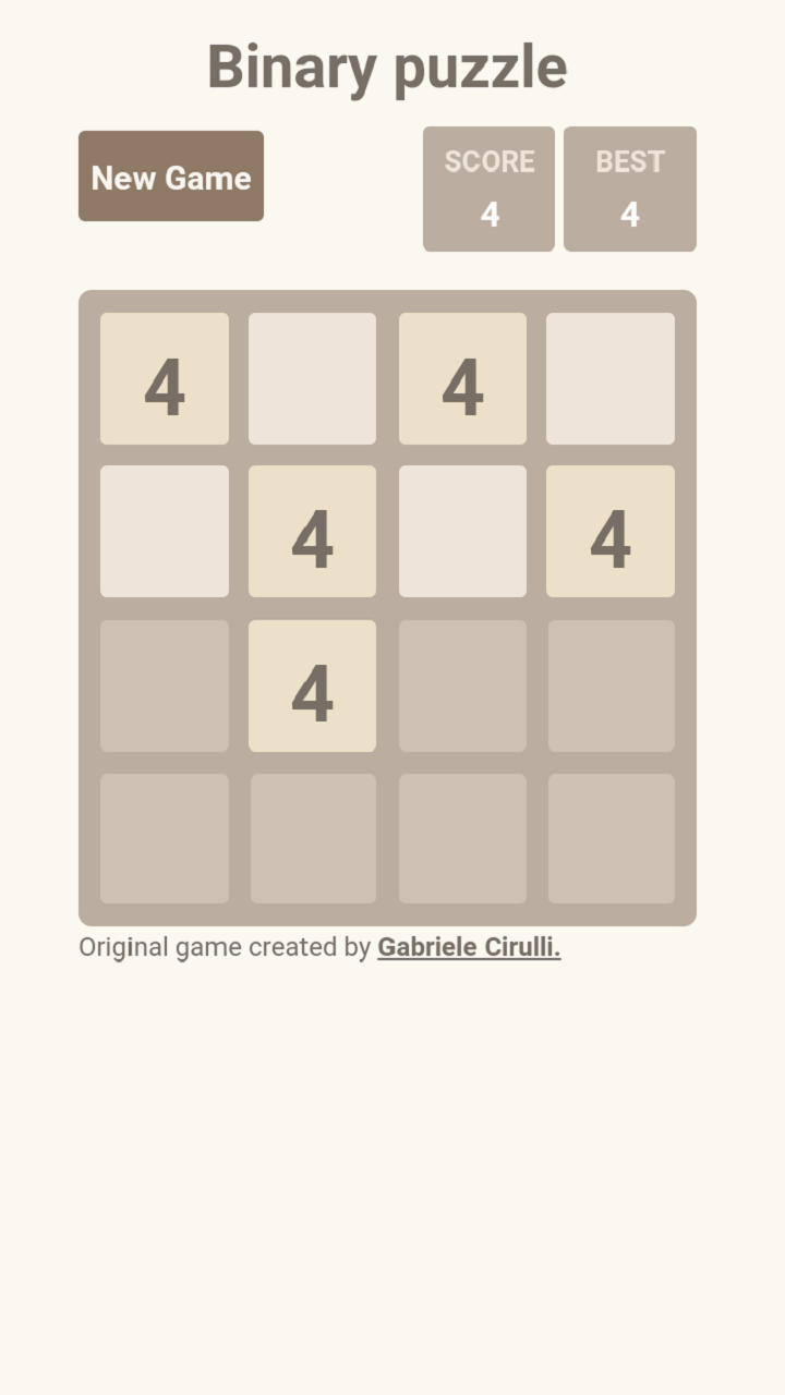 Binary Puzzle - App on Amazon Appstore