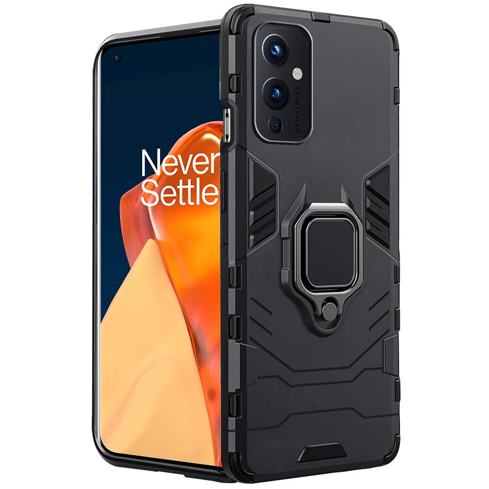 TheGiftKart Back Cover for One Plus 9 (Poly Carbonate | Black) : Amazon ...