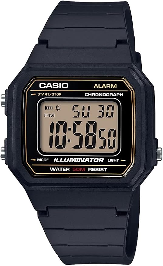 Casio W217H Series | Men’s Digital Watch | 50M WR | 1/100 Second ...