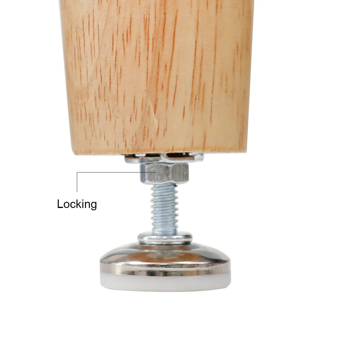 Medium Duty Furniture Leg Levelers Table and Chairs Leveling Legs,1/4in ...