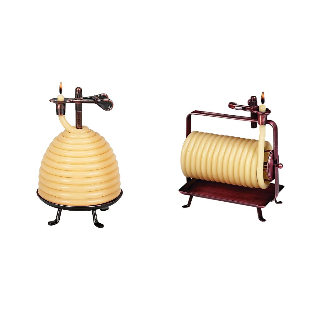 Amazon.com: Candle by the Hour Beehive and Horizontal Beeswax Candles ...