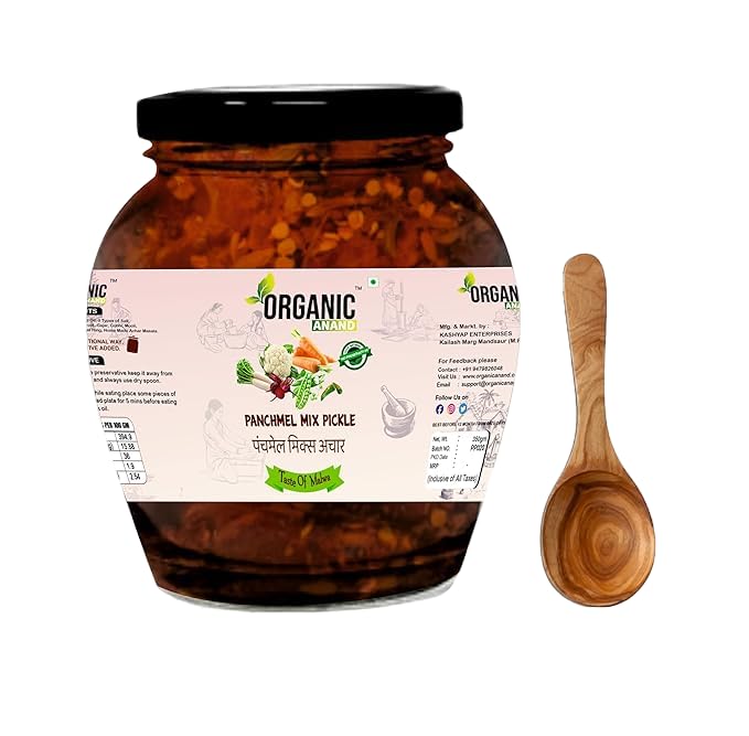 Organic Anand Natural Panchmel Pickle (Mixed Veg Aachar) Beetroot ...