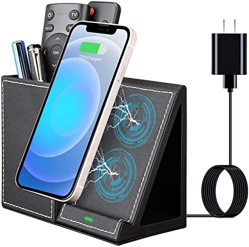 Amazon.com: 10W Fast Wireless Charger Desk Organizer, Wireless Charging ...