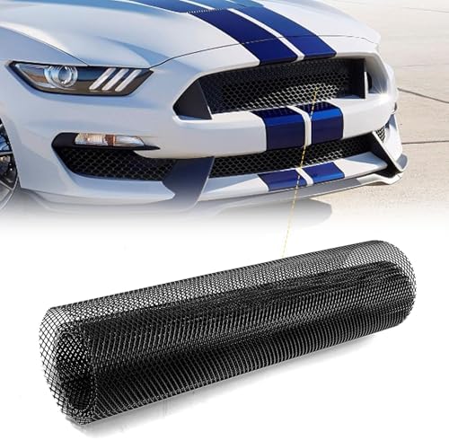 Amazon.com: Universal 40"x13" Car Grill Mesh, 120x40cm Aluminum Alloy ...