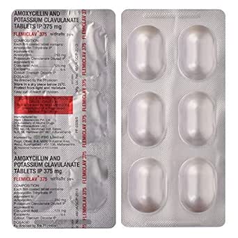 Flemiclav 375 - Strip of 6 Tablets : Amazon.in: Health & Personal Care