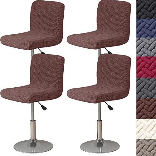 Amazon.com: HFCNMY Bar Stool Covers with Backs,4 Pack Stretch Bar Stool ...