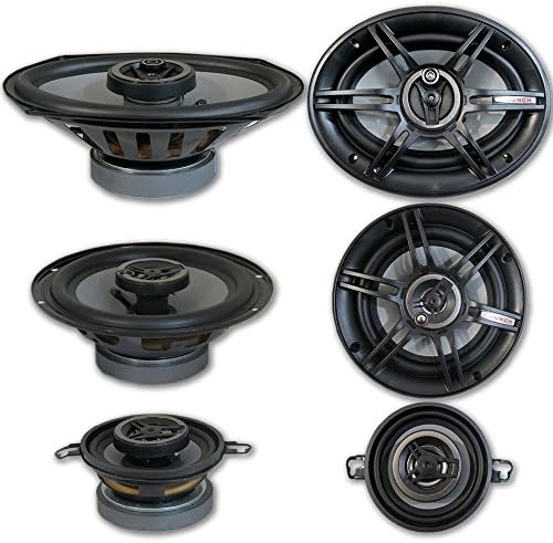 Amazon.com: Crunch CS693 Car Audio 6x9 3-Way + CS653 6.5 3-Way + 3.5 2-Way coaxial Speakers ...