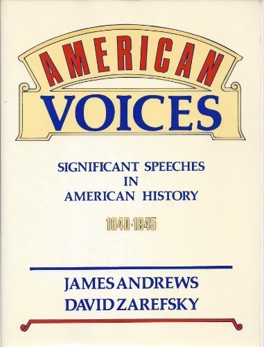 『American Voices, Significant Speeches in American History: - 読書メーター