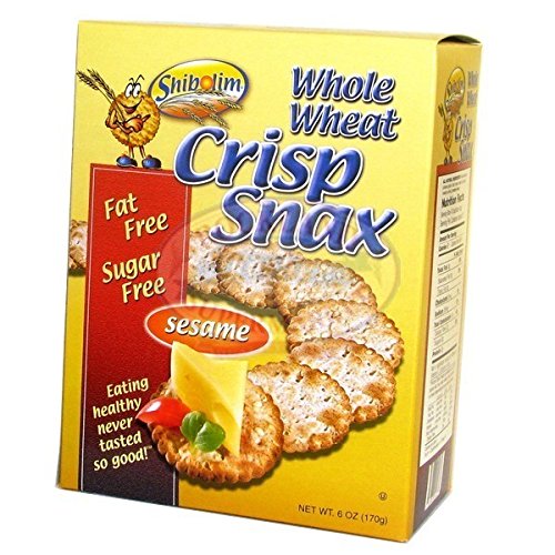 Amazon.com: Shibolim Whole Wheat Crisp Snax Sesame, 6-Ounce Boxes (Pack ...