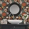 Boho Floral Wallpaper Peel and Stick,Vintage Botanical Contact Paper 17 ...
