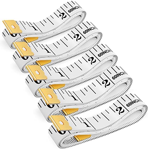 Amazon.com: MW Marts-Pack of 5 Soft Tape Measure Double Scale Body ...