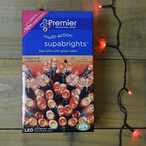 Premier LV081168R Supabrights 480 LED Light, Red : Amazon.co.uk: Lighting