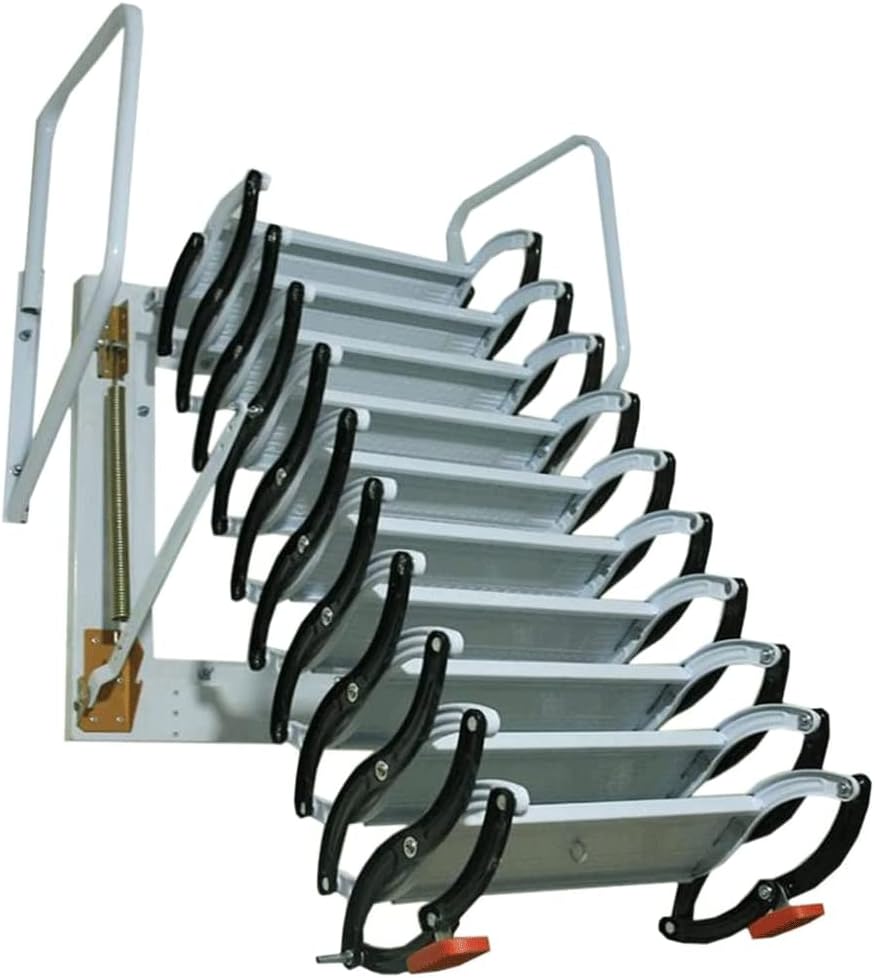 Attic Telescopic Ladder Drop Down Attic Ladder Compact Folding Ladder ...