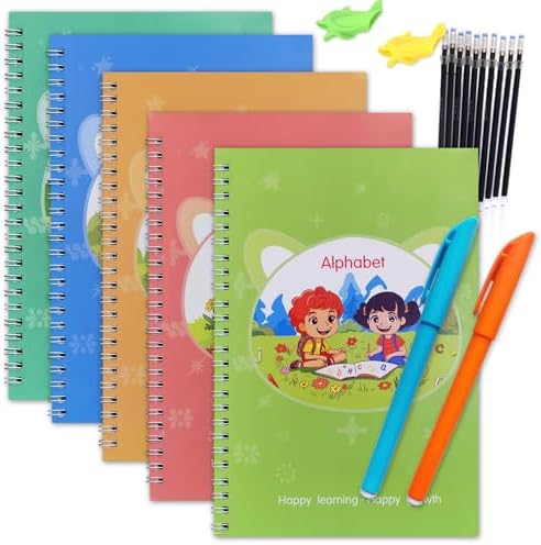 Amazon.com: Preschool Grooved Handwriting Book for Kids,Reusable ...