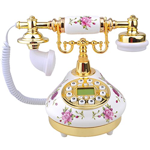 Mohangifts Vintage Model Designer Porcelain Landline Telephone with ...