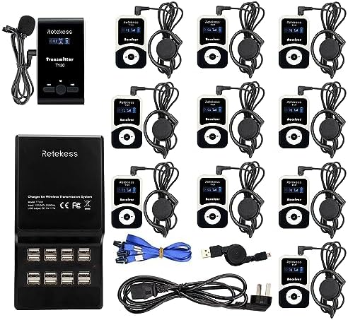 Amazon.com: Retekess TT116 Factory Tour Guide System Tour Guide ...