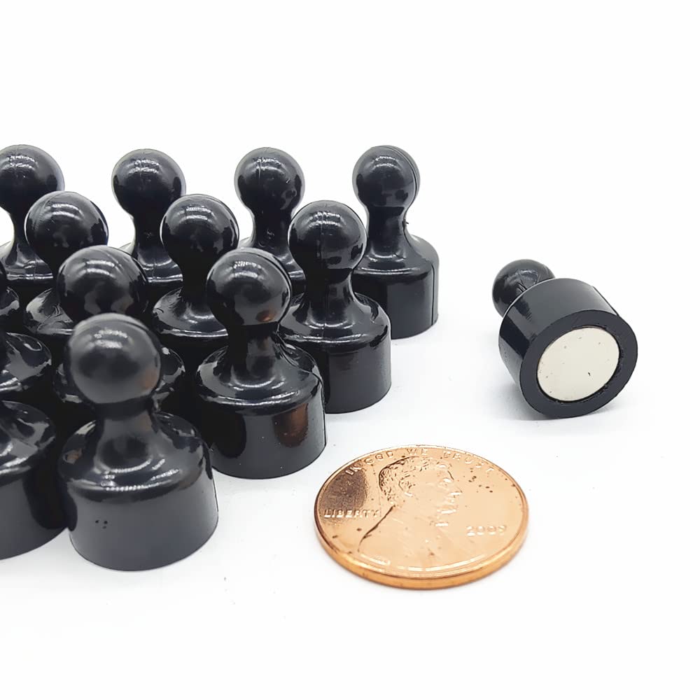 Colored Magnets 24 Magnetic Push Pin Miniature Game Piece Pawn Magnets ...