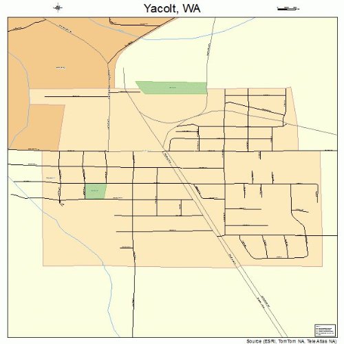Amazon.com: Large Street & Road Map of Yacolt, Washington WA - Printed ...