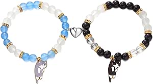 Amazon.com: 2Pcs Cat Matching Bracelets Set Friendship Matching ...