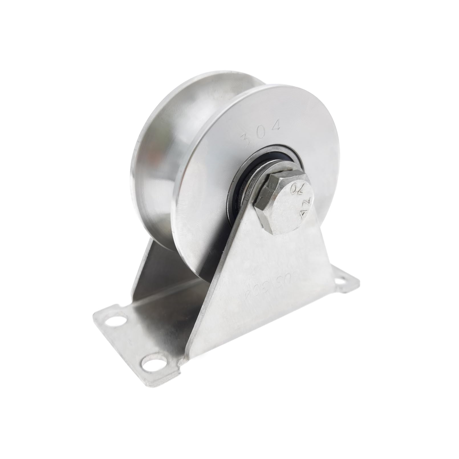 Buy 3in 304 Stainless Steel Sliding Gate Wheels U Groove Track Roller ...