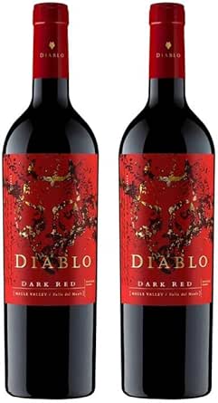 Pack 2 Botellas Vino Tinto Diablo Dark Red Blend 750 Ml : Amazon.com.mx ...