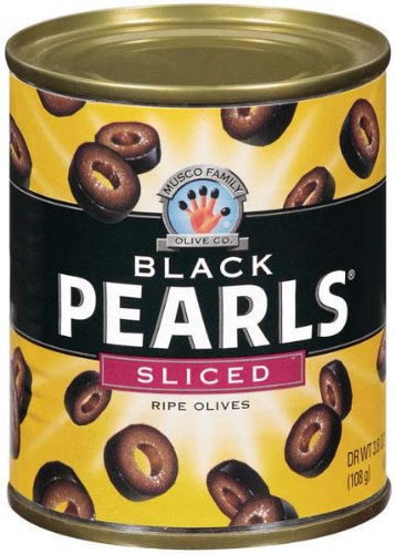 Amazon.com : Musco Family Black Pearls Sliced Ripe Olives 38 oz - 24 ...