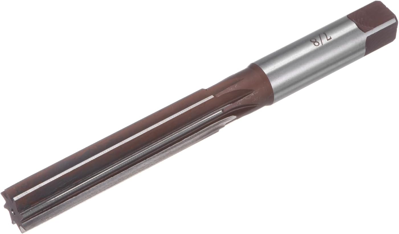 uxcell Hand Reamers Set H8 Accuracy Alloy Tool Steel 6 Flutes Straight ...