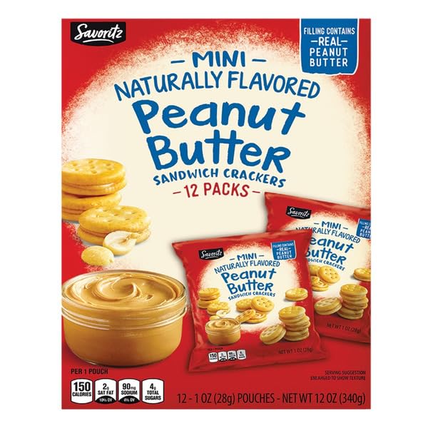 Amazon.com: Generic Savoritz Portion Pack Mini Peanut Butter Sandwich ...