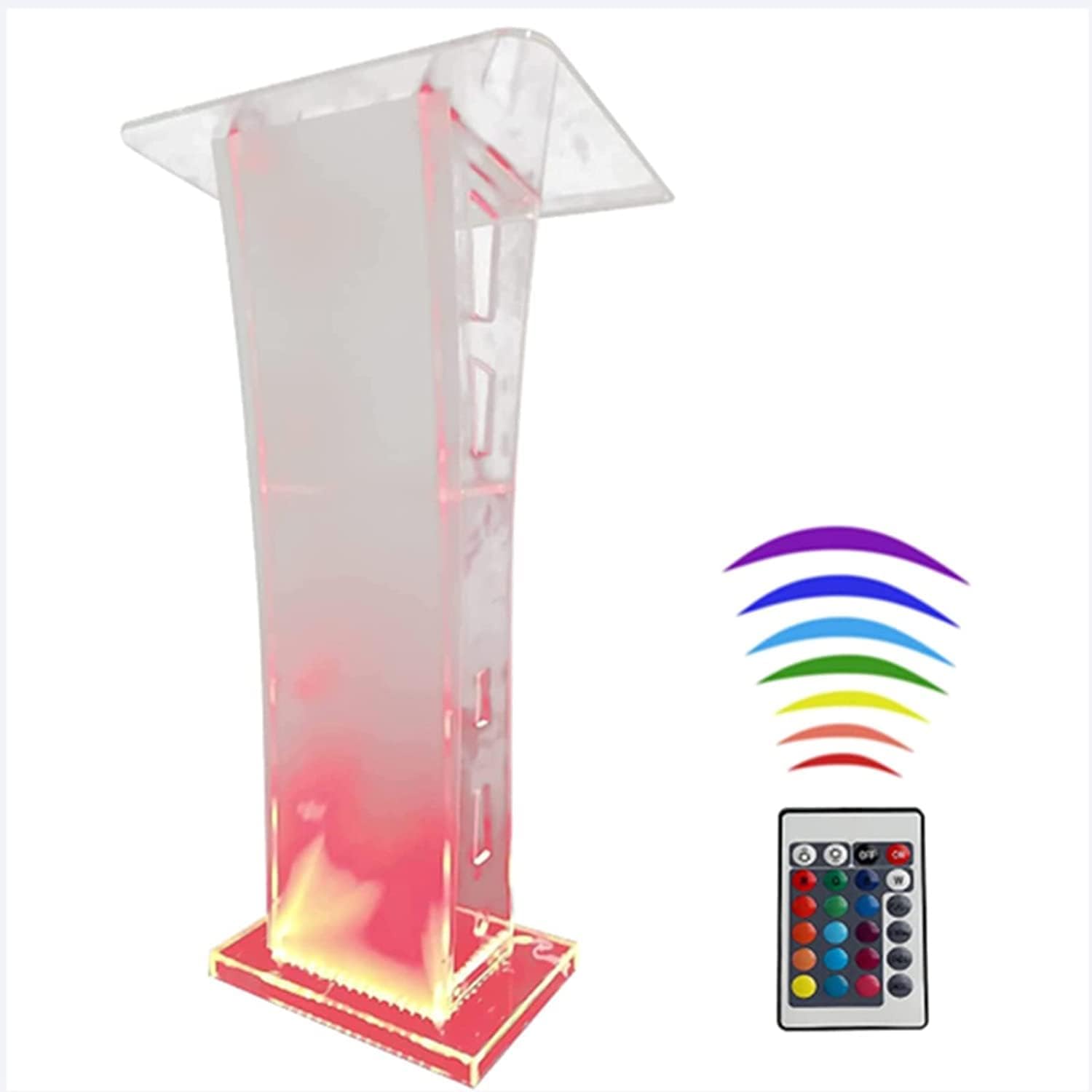 Amazon.com: Podium, Clear Acrylic Podium Stand Host Stage Podium Stand ...