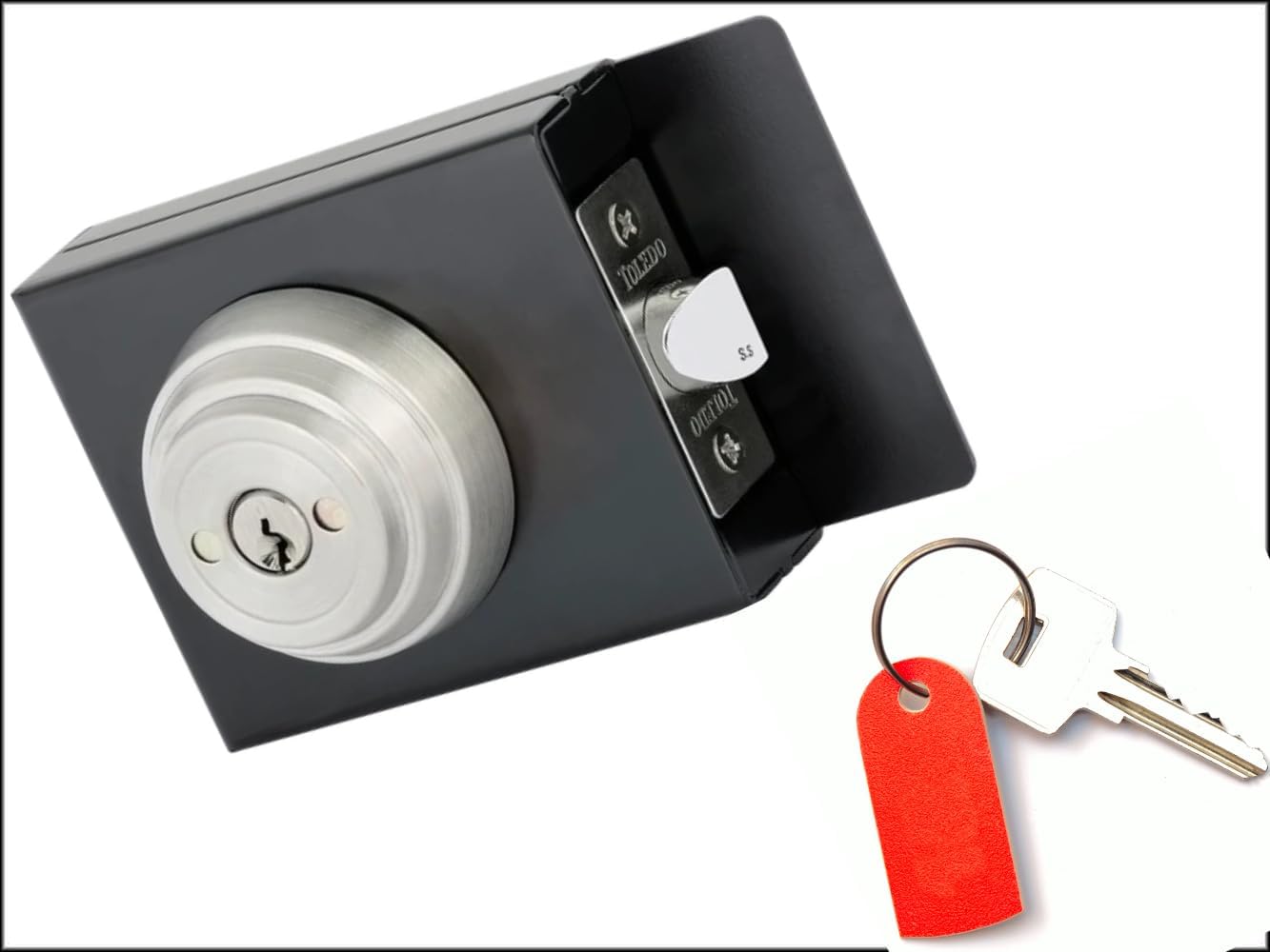 Amazon.com: Gate Lock Boxes : Deadlatch Gate Lock : Weldable Steel Lock ...