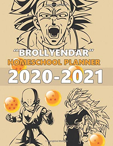 Buy Brollyendar HomeSchool Planner: Anime HomeSchool, Large Print ...
