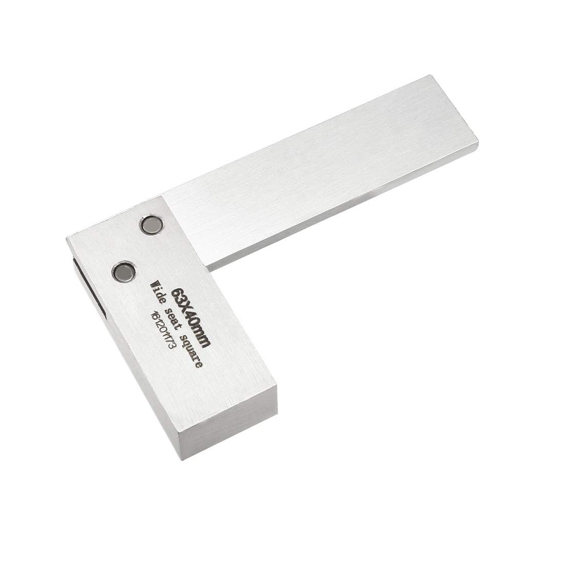 Buy uxcell Right Angle Ruler 63x40mm Precision Ground Hardened Steel L ...