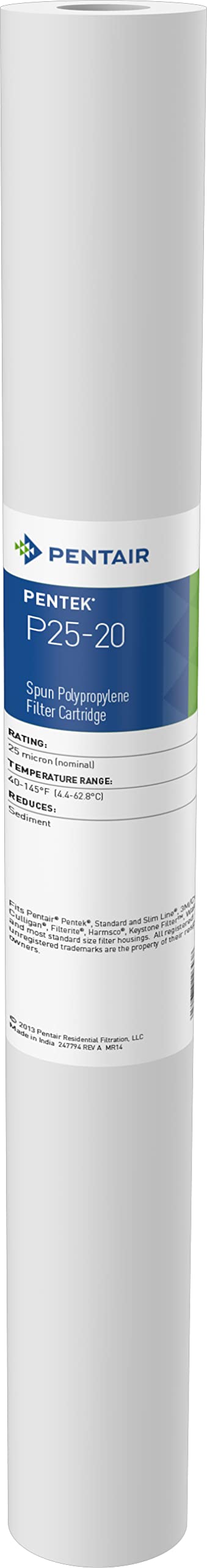 Pentair Pentek P25-20 Sediment Water Filter, 20-Inch, Whole House Spun ...