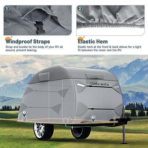 Snapklik.com : Umbrauto Teardrop Travel Trailer Cover Fits 10-12 ...